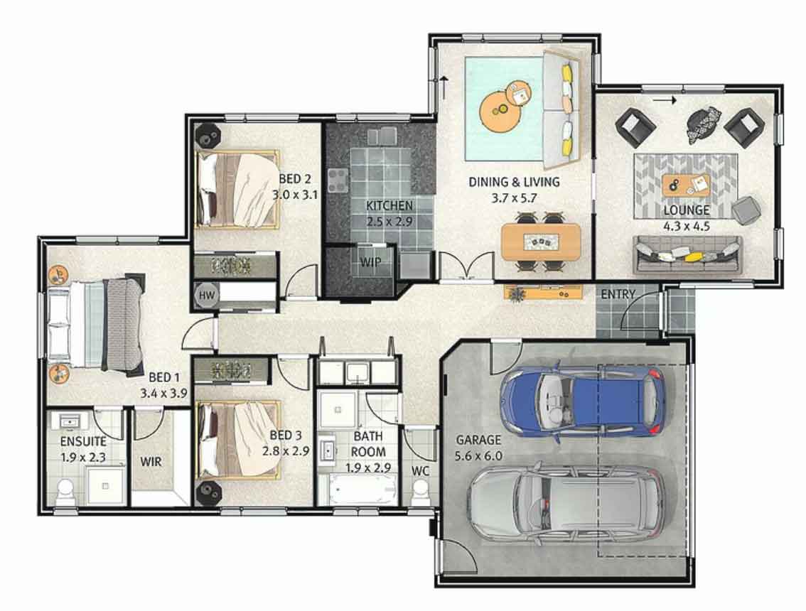 3 Bedroom Homes - Touchstone Homes