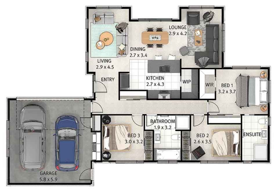 3 Bedroom Homes - Touchstone Homes